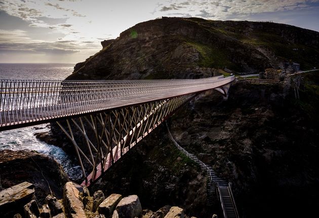 Bridging the gap: New footbridge joins English Heritage site split in ...