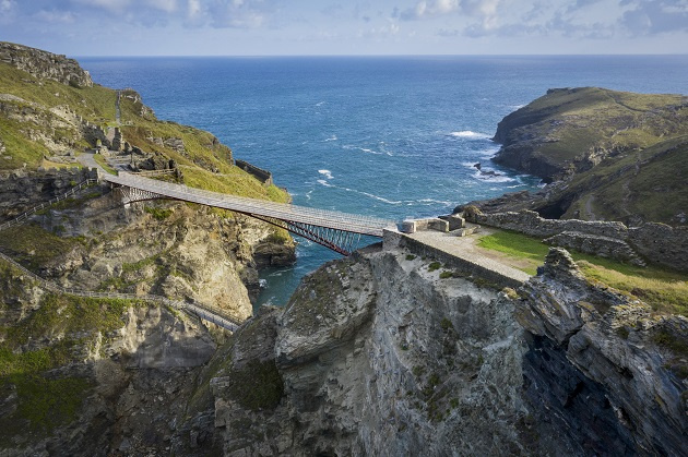 Bridging the gap: New footbridge joins English Heritage site split in ...