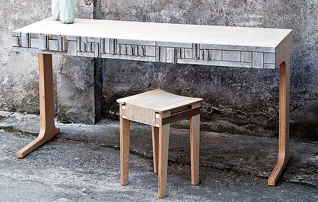 Newspaper Wood by Mieke Meijer and Vij5 - ICON Magazine