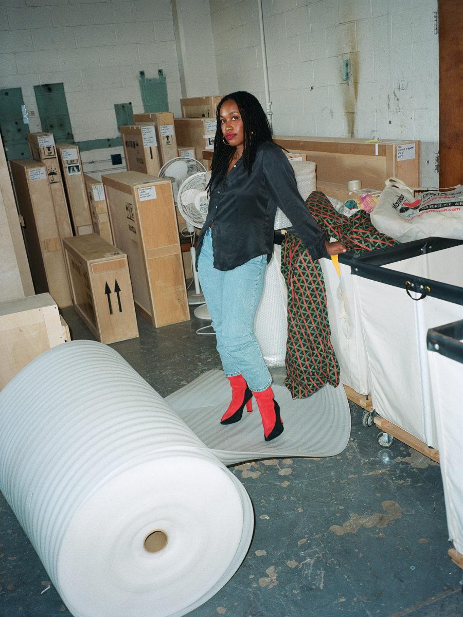 Tschabalala Self unveils large bronze seated sculpture with Avant Arte ...